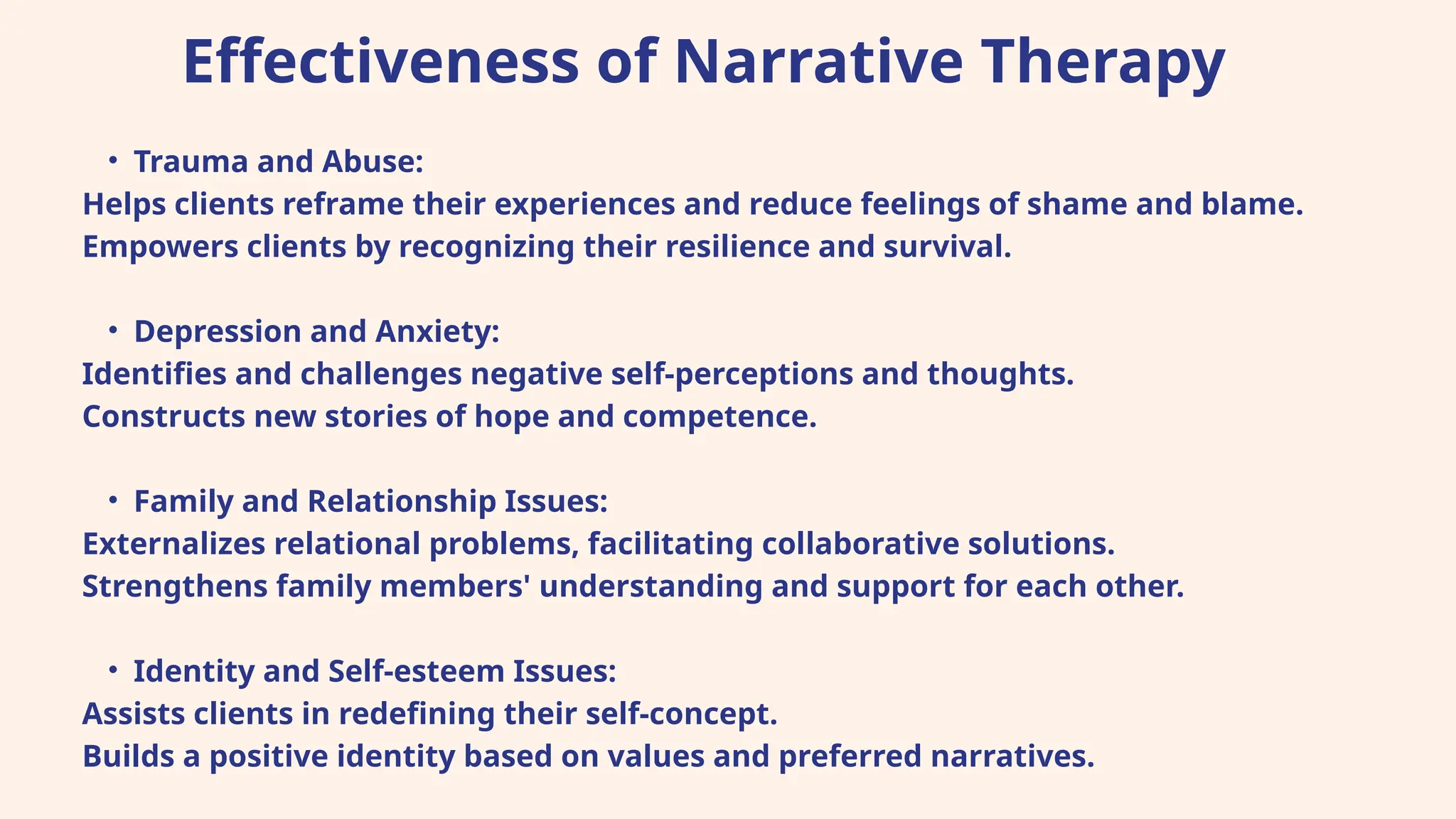 Narrative therapy-Post modern approach in counselling | PPTX