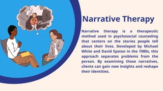 Narrative therapy-Post modern approach in counselling | PPTX