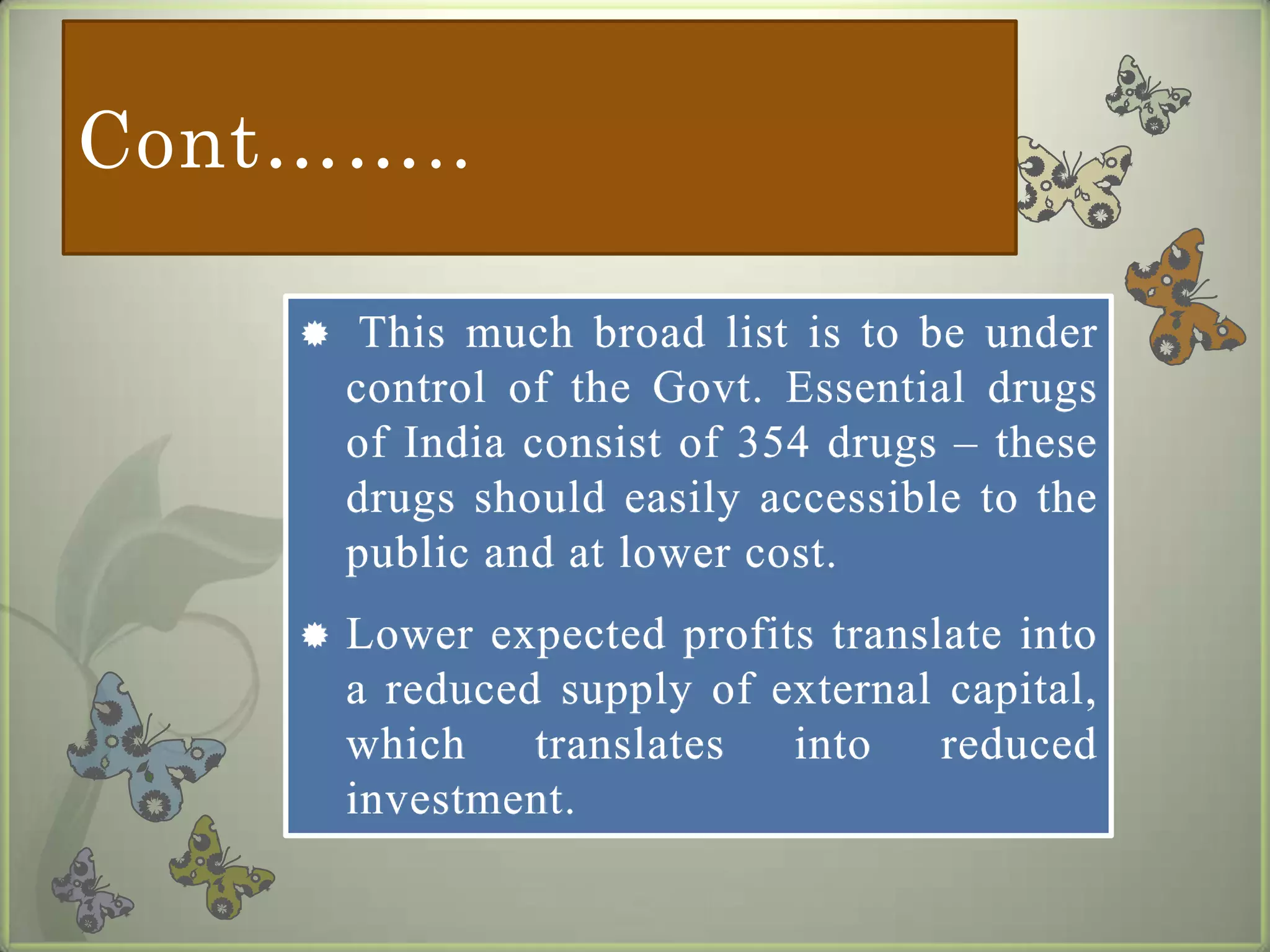 pros & cons Of Pharmaceutical Industry In INDIA-2011 | PPTX ...