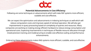 RAG Scaling Cost Efficiency - Ansi ByteCode LLP | PPTX