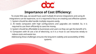 RAG Scaling Cost Efficiency - Ansi ByteCode LLP | PPTX