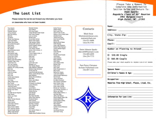 Ragsdale 30th Class Reunion | PDF