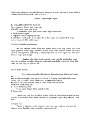 Ragum sebagai perlengkapan alat perkakas tangan | DOCX