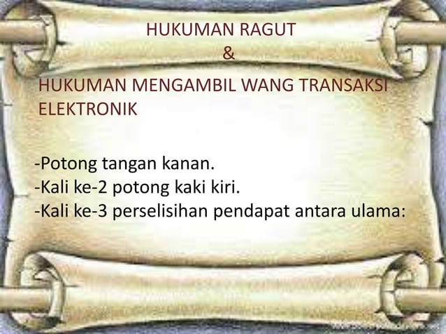 Ragut & transaksi elektronik | PPTX