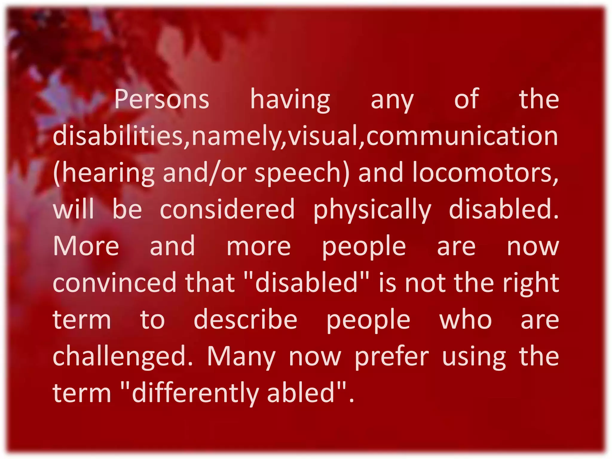 successful life of differently abled persons | PPTX