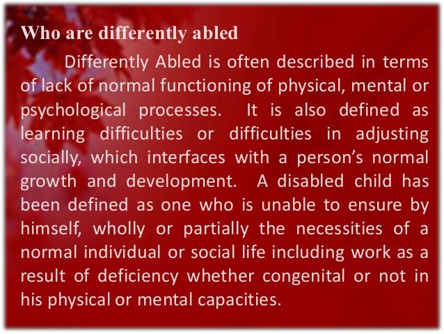 successful life of differently abled persons