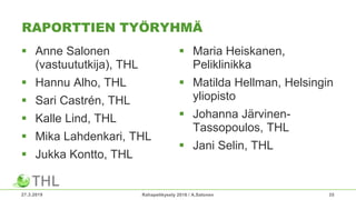 Rahapelikyselyn tulokset 2016-2017 | PPT