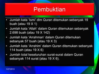 Rahasia angka-19-dalam Al Quran | PDF