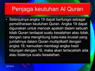 Rahasia angka 19 dalam | PPT
