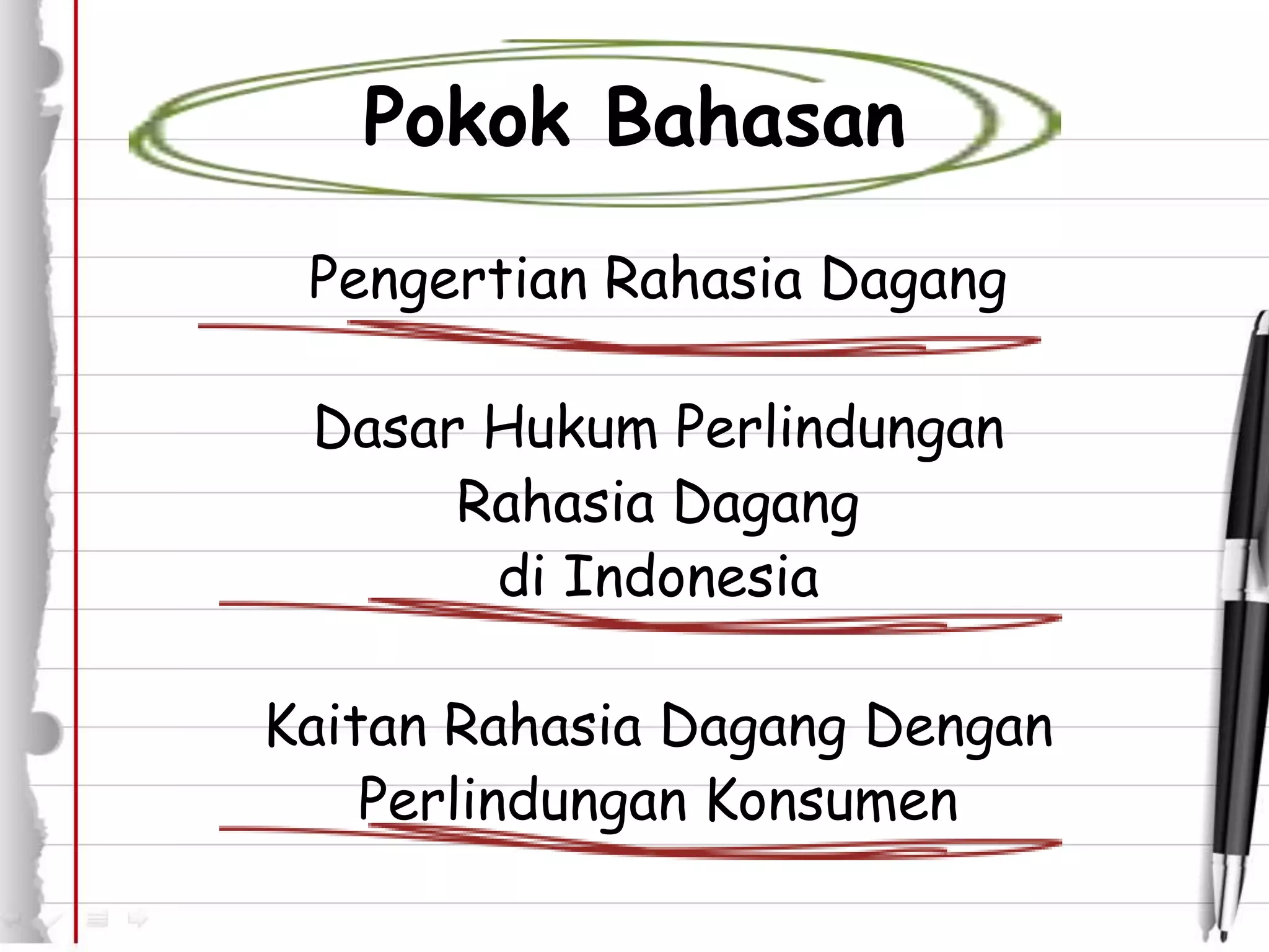 Rahasia dagang | PPTX