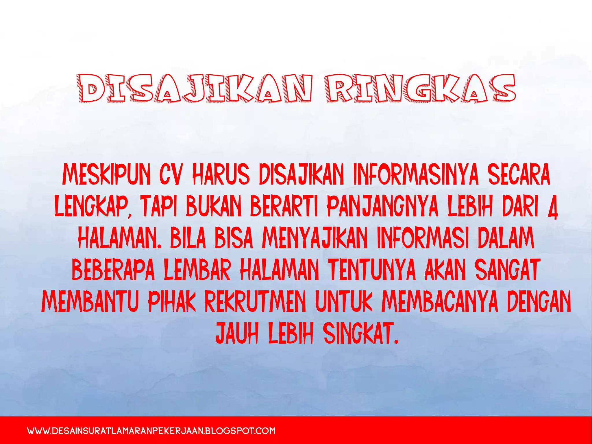 Ebook Rahasia membuat surat lamaran pekerjaan yang menarik dan efektif oleh Ringga Arie | PDF