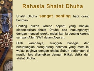Rahasia sholat duha | PPT
