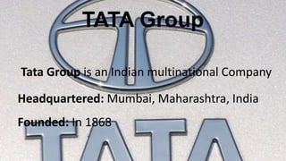 BCG Matrix of Tata Group | PPTX