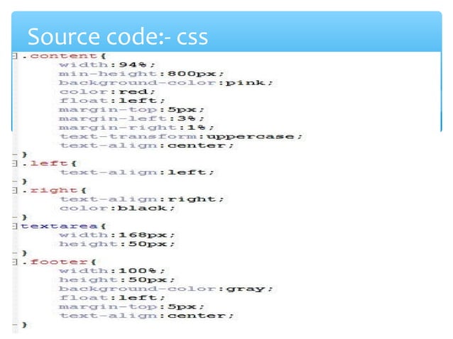 Html & Css presentation | PPT
