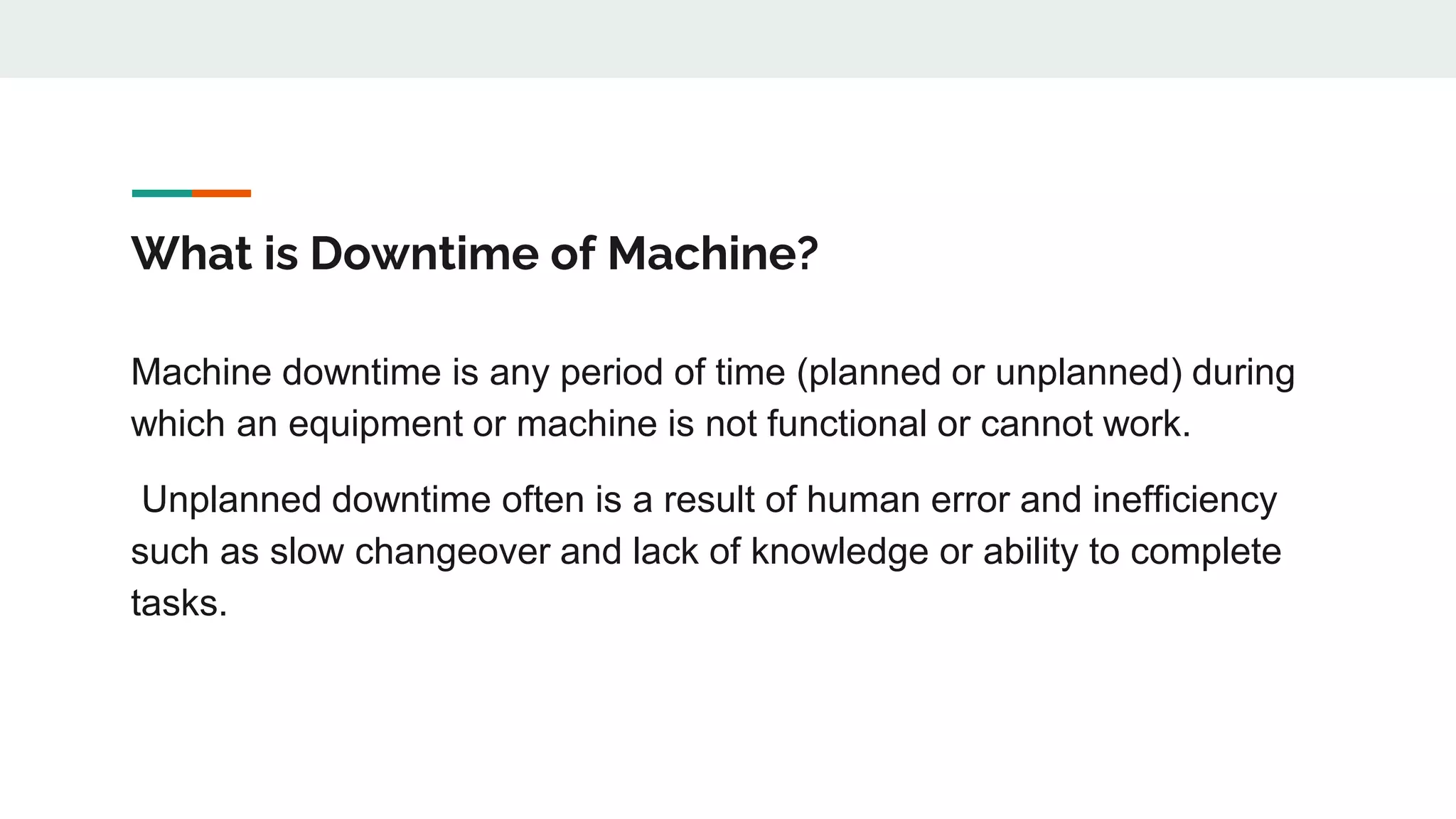 Modeling Systems Randomnes Machine Machine Downtime Pptx