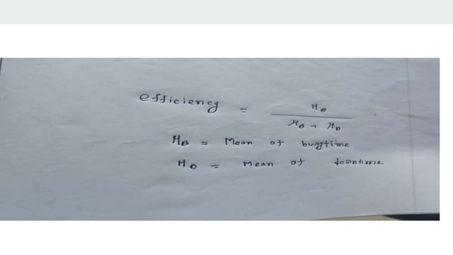 Modeling Systems Randomnes Machine Machine Downtime Pptx