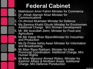 structure of federal government of pakistan | PPT