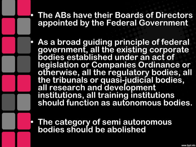structure of federal government of pakistan | PPT