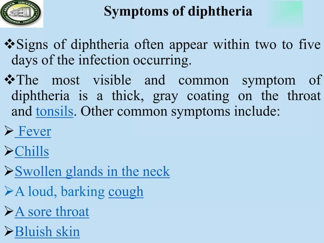 Diphtheria | PPTX | Ear, Nose and Throat Conditions | Diseases and Conditions