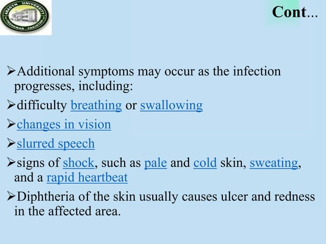Diphtheria | PPTX | Ear, Nose and Throat Conditions | Diseases and ...