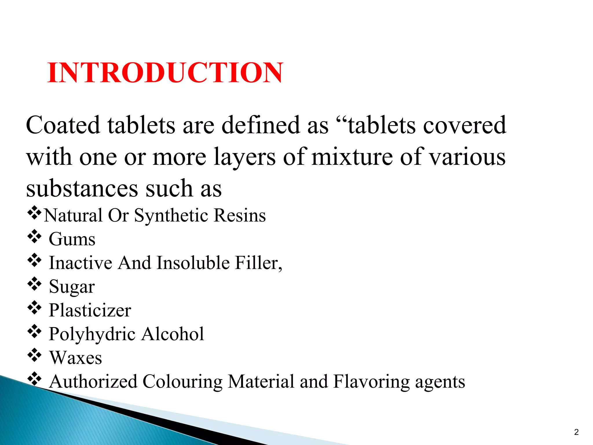Tablet coating process | PPT