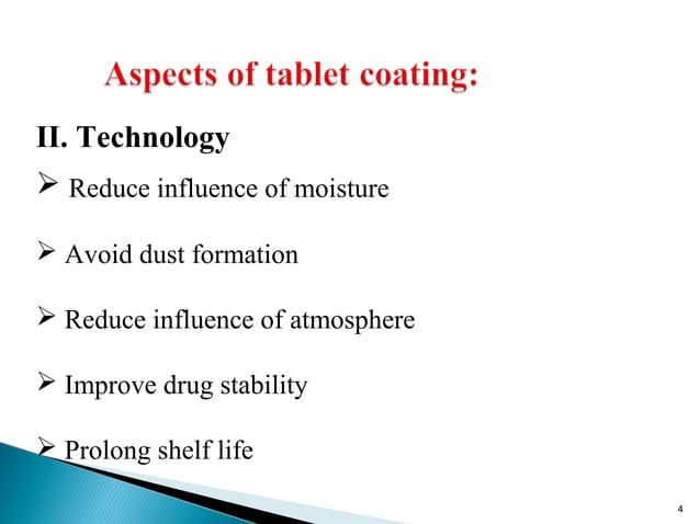Tablet coating process | PPT | Pharmaceutical Drugs | Medical Health