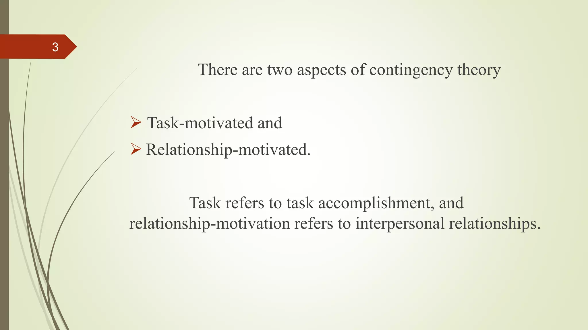 Theories of Fred Fielder & contingency | PPT