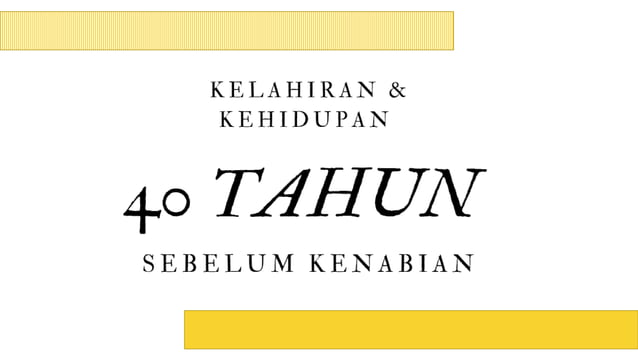 PERISTIWA SEBELUM HIJRAH | PPT