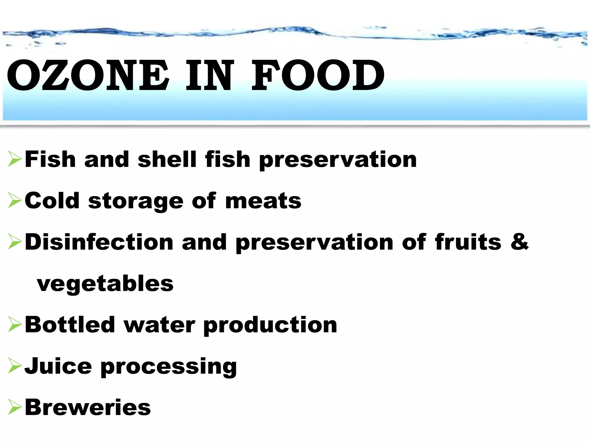 ozone technology in food | PPTX