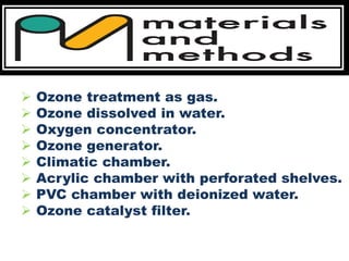 ozone technology in food | PPTX