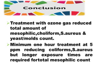 ozone technology in food | PPTX