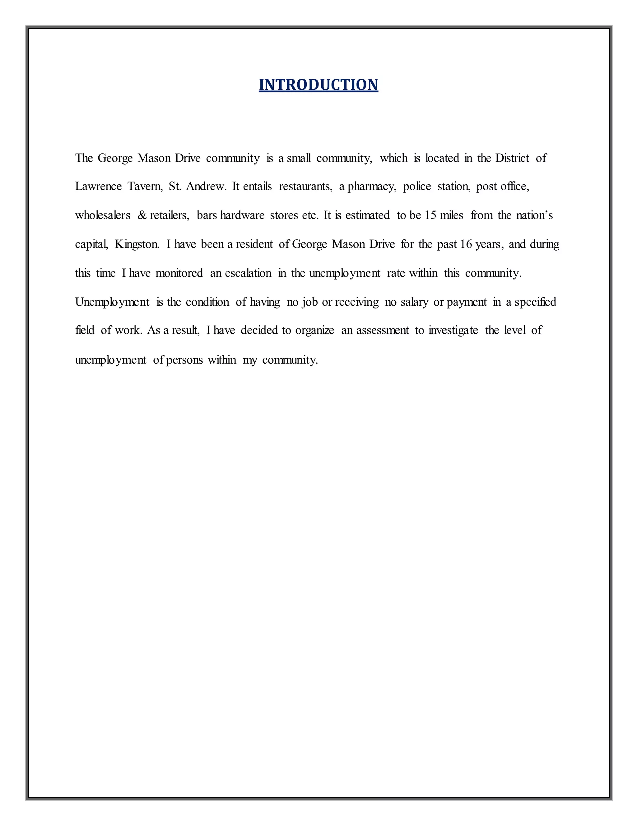 CSEC Social Studies - Sample SBA | DOCX