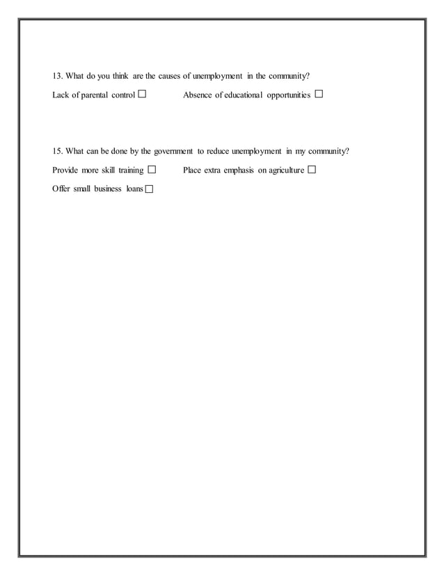CSEC Social Studies - Sample SBA | DOCX