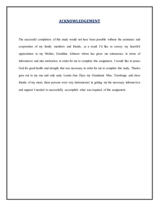 CSEC Social Studies - Sample SBA | DOCX