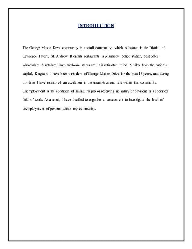 CSEC Social Studies - Sample SBA | DOCX