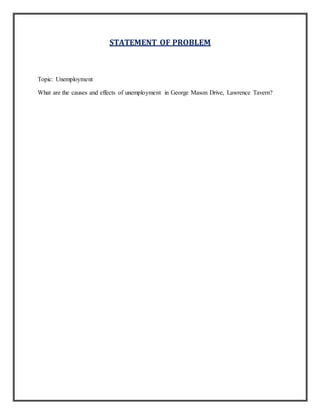 CSEC Social Studies - Sample SBA | DOCX