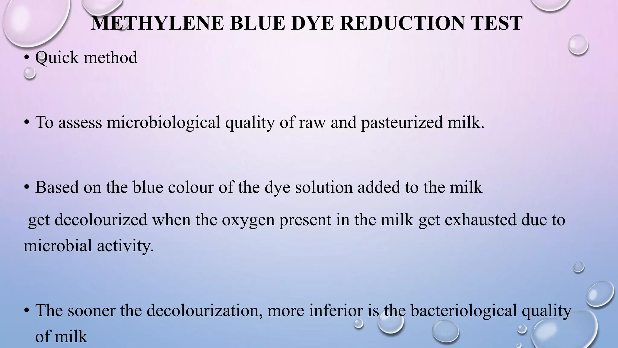 MICROBIOLOGICAL TESTS (CONVENTIONAL METHODS ) | PPTX