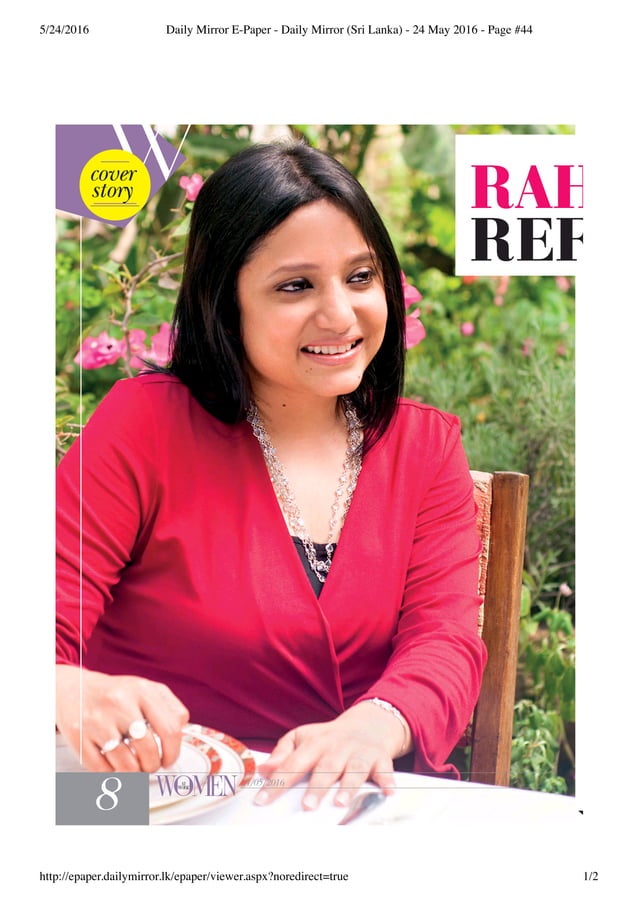 Rahila daily mirror w@w magazine | PDF