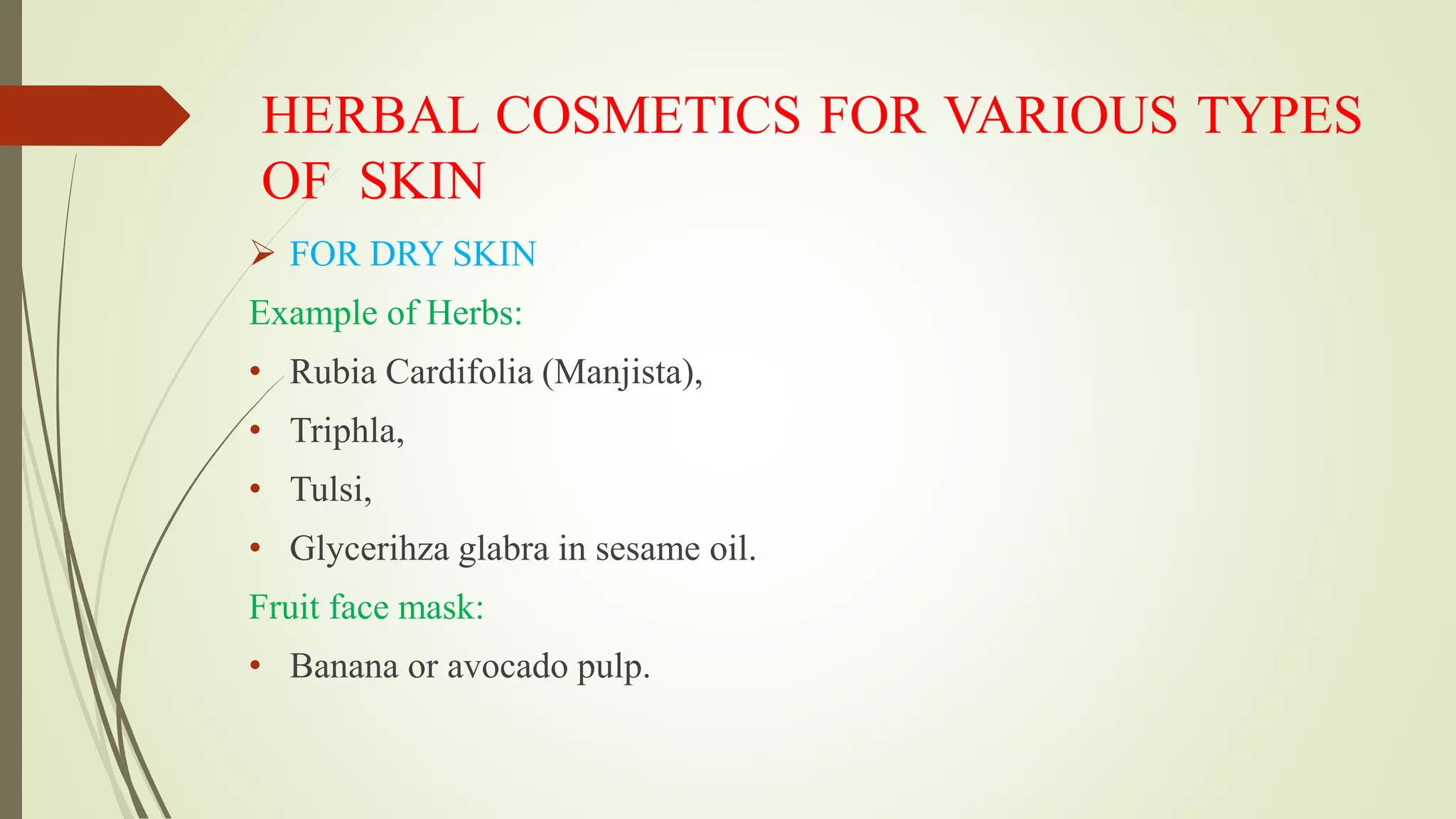Herbal Cosmetics | PPTX