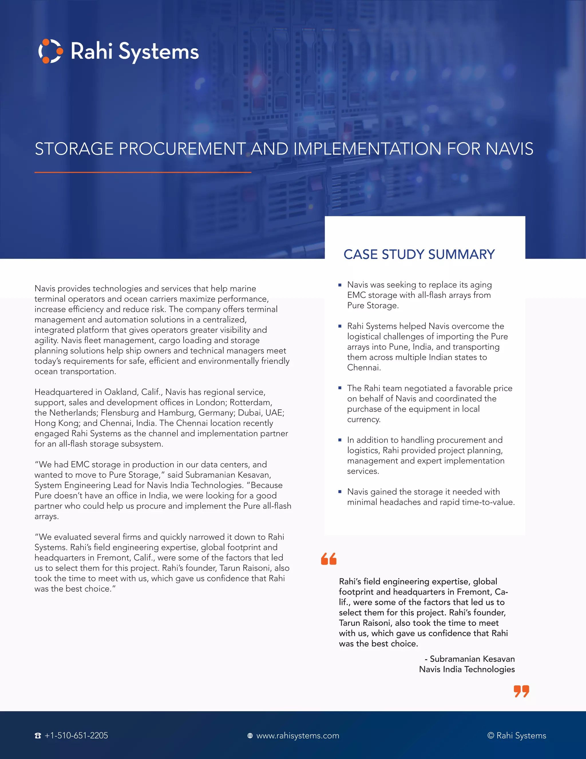 Storage Procurement & Implementation | PDF