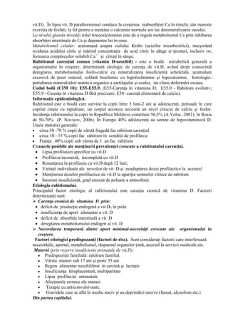 Rahitism carențial | PDF