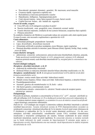 Rahitism carențial | PDF