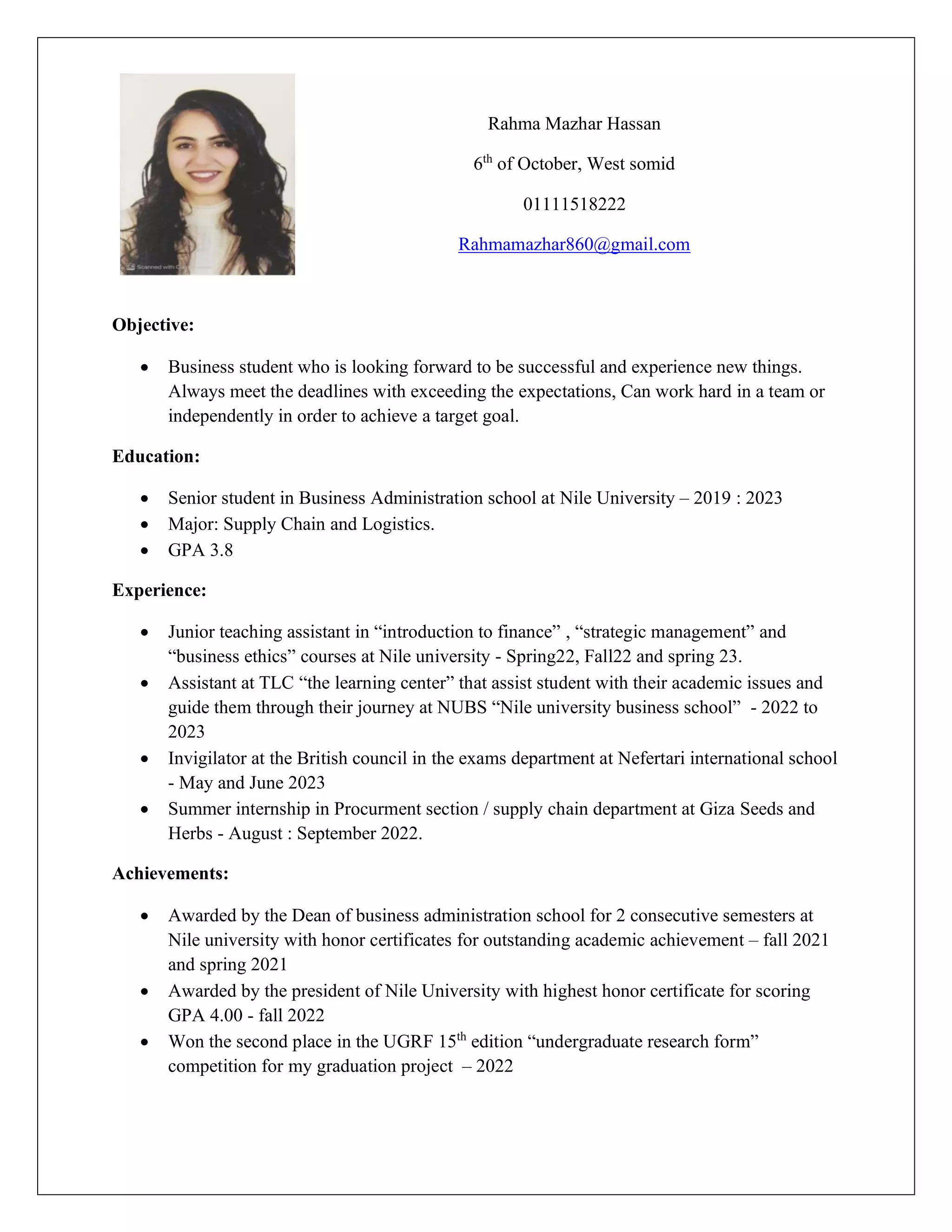 rahma cv.pdf | Free Download