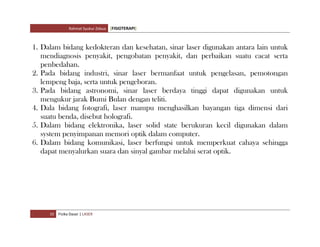 Laser – Fisioterapi | PDF