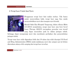 Laser – Fisioterapi | PDF