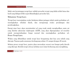 Laser – Fisioterapi | PDF