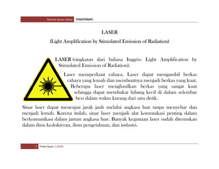 Laser – Fisioterapi | PDF