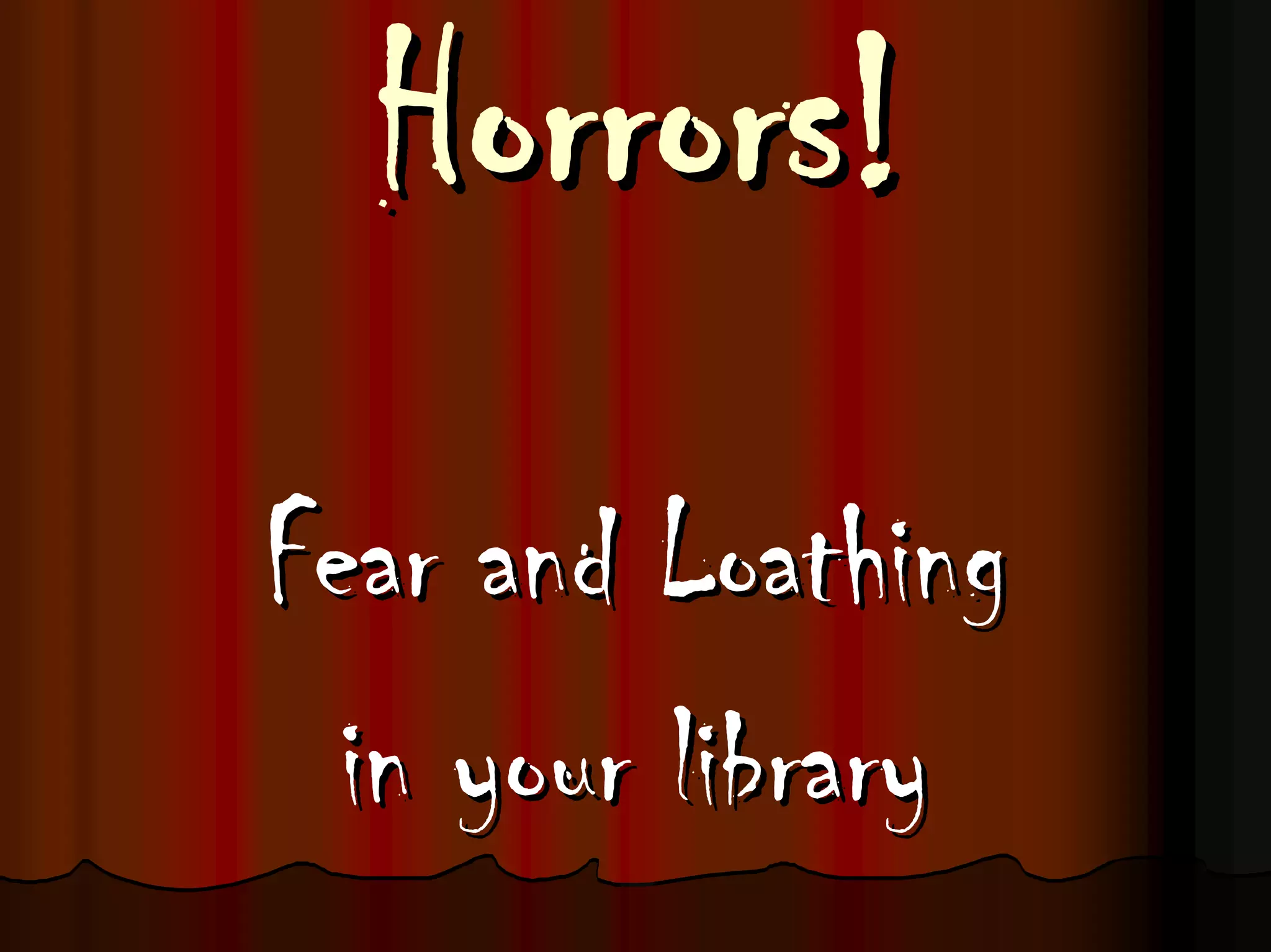 Reader's Advisory: Horror | PDF