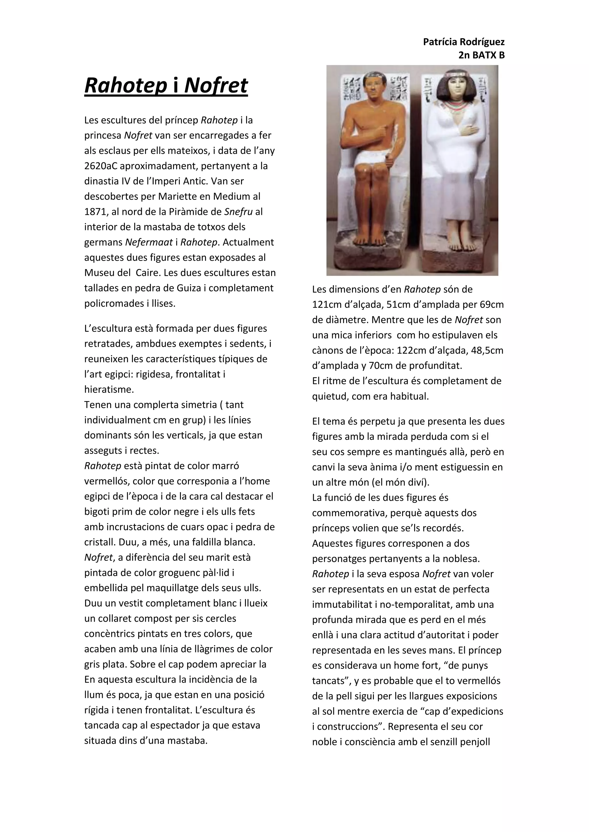 Rahotep I Nofret | DOCX
