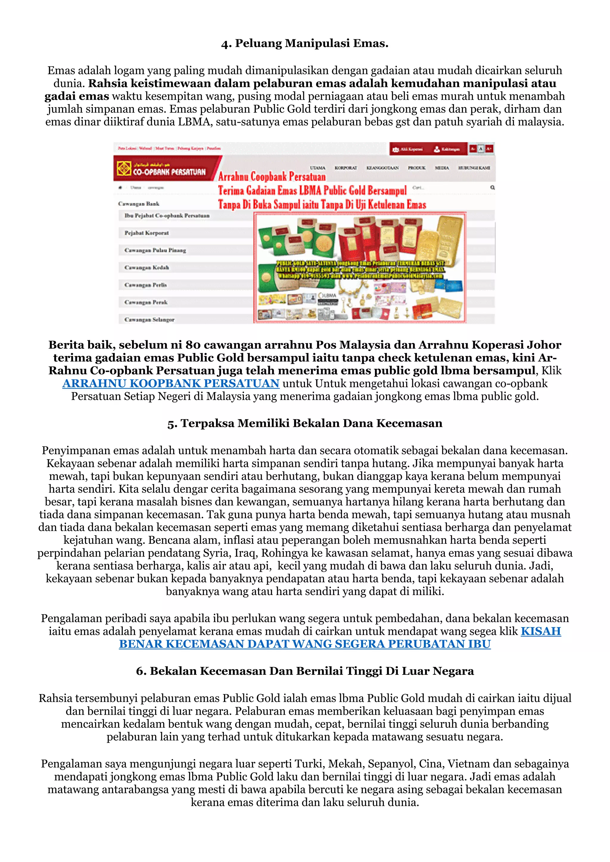 Rahsia pelaburan emas public gold | PDF